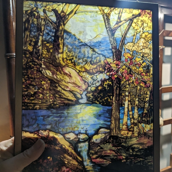 Glass Masters | Art | Glassmasters Tiffany Autumn Landscape Stained ...